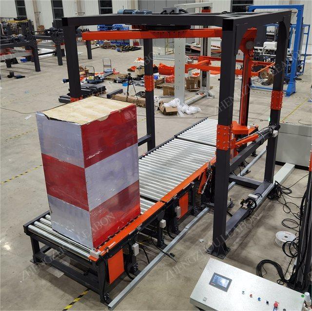 PLC Control Rocker Arm Film Stretch Wrapping Machine For Building ...